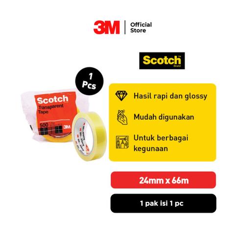 Jual Scotch 3M Selotip Isolasi Lakban Bening Kecil 500L Transparan ...