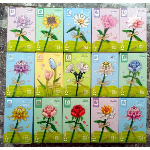 Jual Sembo Flowers Florist Bunga Brick Block Balok New Series - 611008A ...