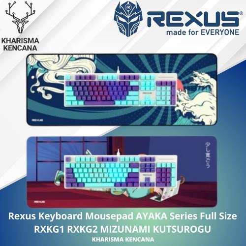 Jual Rexus Keyboard Mousepad AYAKA Series RXKG1 RXKG2 MIZUNAMI KUTSUROGU - KUTSUROGU, BLUE ...