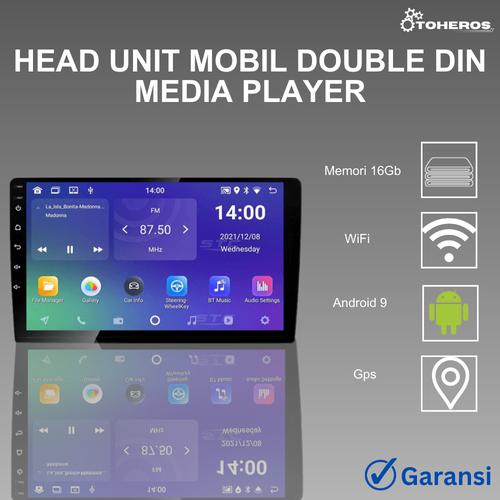 Jual Head Unit Mobil Double Din Media Player GPS 16GB Android 9 - 10 ...