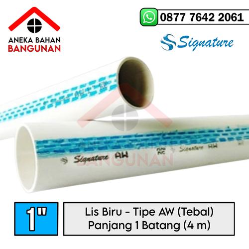 Jual Pipa PVC SIGNATURE 1" AW Paralon 1 inch - Per Batang (4m ...