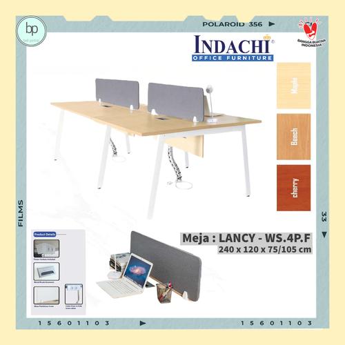 Jual Meja Kerja / Meja Kantor Indachi Lancy-ws 4P.F-Meja Konfigurasi 4 ...