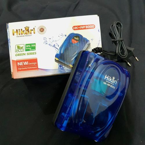 Jual Hikari HK AP 3000 Mesin Aerator 2 Lubang Gelembung Udara Aquarium ...