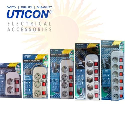 Jual Stop kontak uticon saklar / switch masing kabel 2 3 4 5 6 lubang ...