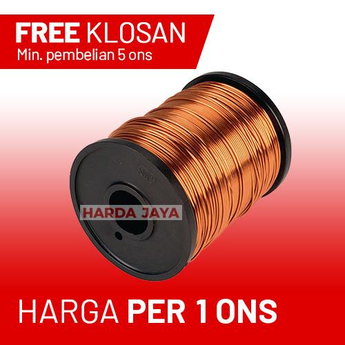 Jual KAWAT TEMBAGA EMAIL (0,3 - 3,5MM) ENAMELED COPPER WIRE GULUNG ...