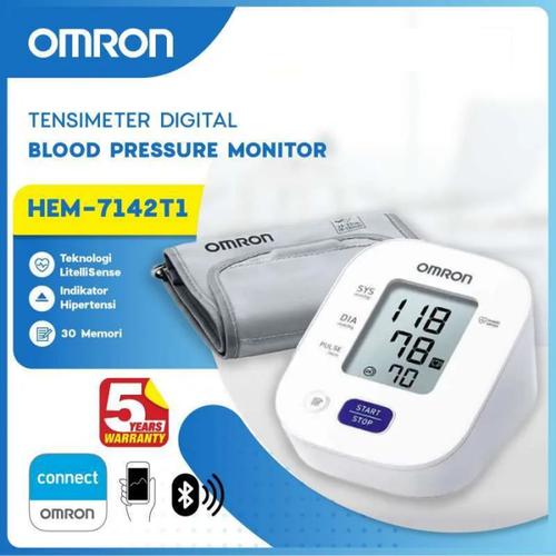 Jual Tensimeter Digital Bluetooth OMRON HEM-7142T1 Tensi Darah HEM ...