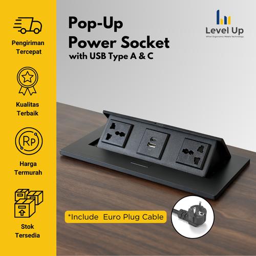 Jual Pop Up Power Socket with USB Charger Type A & C - Jakarta Barat ...