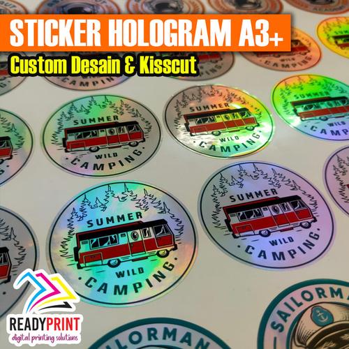 Jual Cetak Stiker - Print Sticker Label Hologram A3+ & Custom Cutting ...