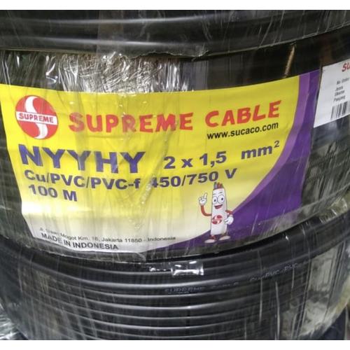 Promo Kabel Listrik NYYHY 2x1,5mm SUPREME Roll 100m - NYYHY - Jakarta ...