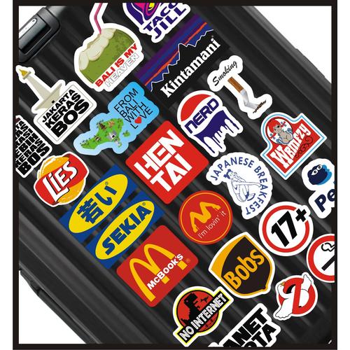 Jual parody sticker pack / bali sticker pack / luggage sticker ...