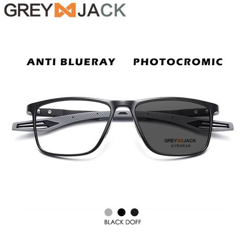 Promo Grey Jack Kacamata Blueray Photocromic Model Sort Ringan Lentur ...