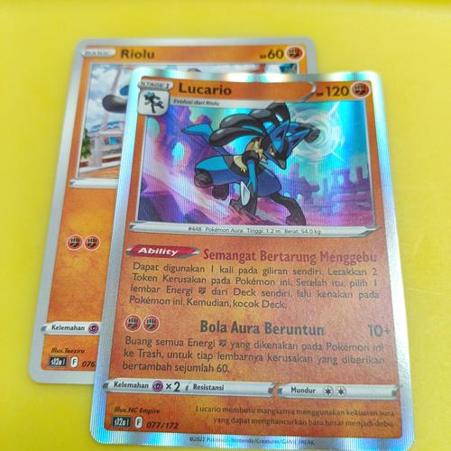 Jual Lucario + Riolu - Pokemon TCG Indonesia - Kota Bekasi - Ampharos | Tokopedia