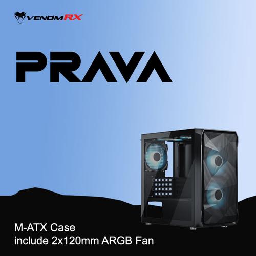 Jual VenomRX Casing PC Prava Black M-ATX Full Tempered Glass - Jakarta ...