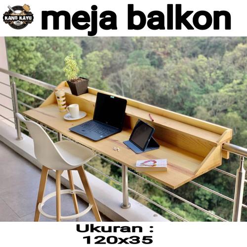 Jual meja balkon kayu minimalis cafe meja lesehan meja kopi - Kab ...