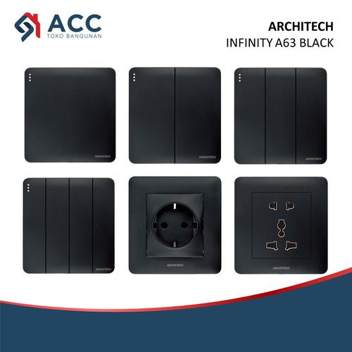 Promo ARCHITECH INFINITY A63 BLACK SAKLAR STOP KONTAK FRAME - Kota Depok - Toko Bangunan ACC ...