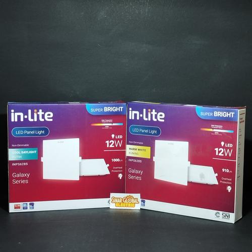 Jual Lampu downlight panel IB led inlite INPS628S kotak 12 Watt ...