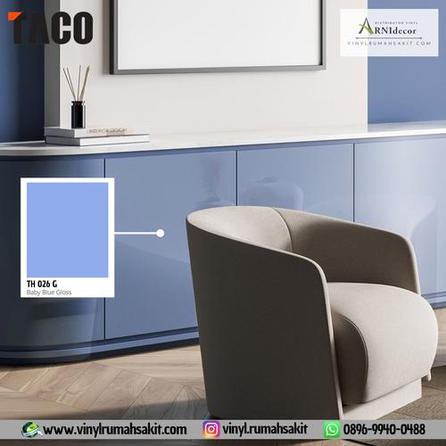 Jual HPL Solid Taco TH 026 G - Baby Blue Gloss/Mengkilat [NO STICKER ...
