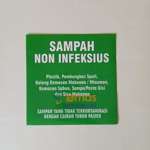 Jual Stiker Label Sampah Infeksius | Stiker Label Sampah Non Infeksius ...