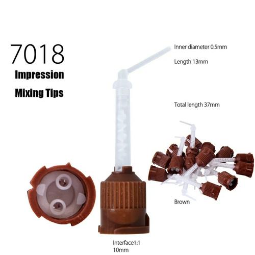 Jual Mixing Tip Brown Coklat / Dental Endo mixing tips Coklat 1:1 brown ...
