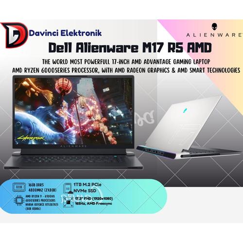 Jual DELL ALIENWARE M17 R5 RYZEN 9 6900HX 16GB 1TB SSD RTX 3070Ti 8GB ...