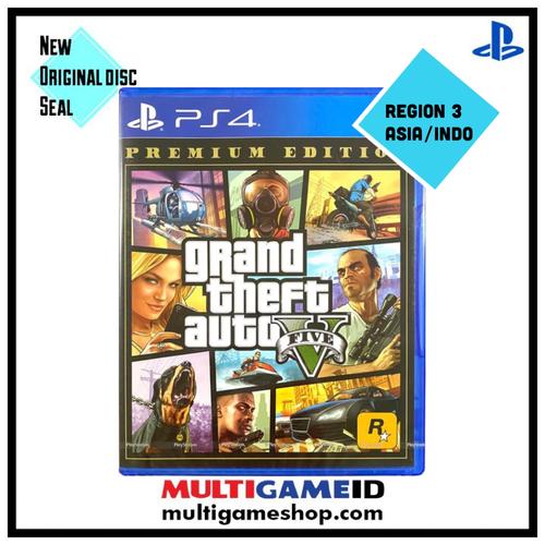 Jual PS4 Grand Theft Auto V / GTA V Premium Online Edition Reg 3 Game ...