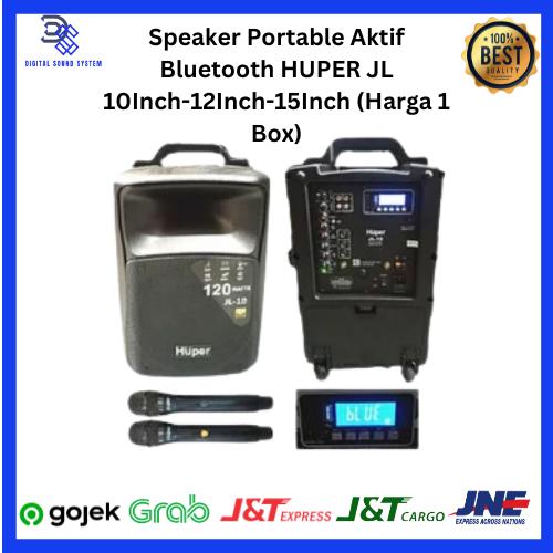 Jual Speaker Portable Aktif Bluetooth HUPER JL MIC WIRELES 10-12-15inch ...