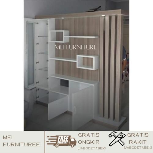 Jual Lemari partisi ruangan tv termurah minimalis modern - pembatas ...