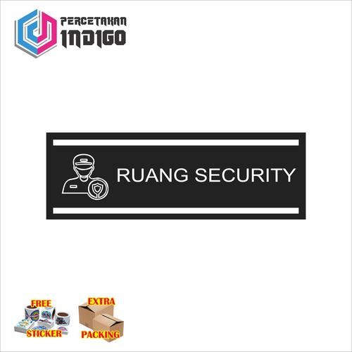 Jual papan akrilik acrylic kotak hitam ruang security - Kab. Bekasi ...
