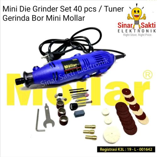 Jual Mini Die Grinder Set 40 pcs Tuner Gerinda Bor Mini Mollar Mesin ...