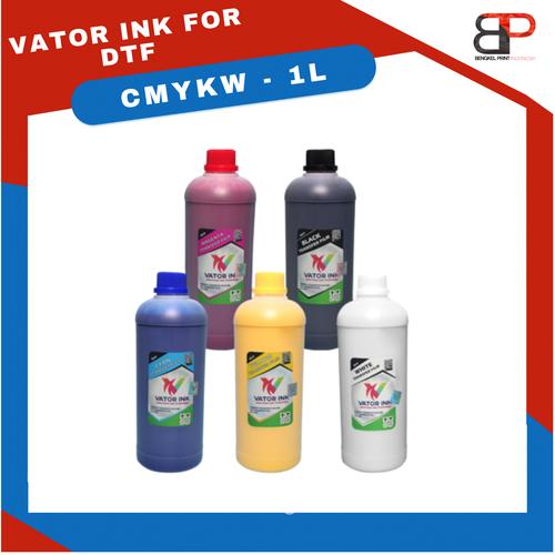 Jual TINTA VATOR DTF CMYKW - 1L | SABLON DTF | PRINTER - Hitam - Kota ...