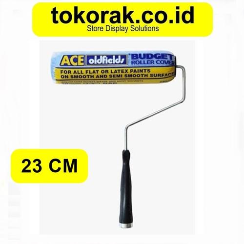 Jual KUAS ROLL ACE 9" BUDGET GAGANG BESAR REFILL BULU 230MM ROL CAT 9 ...