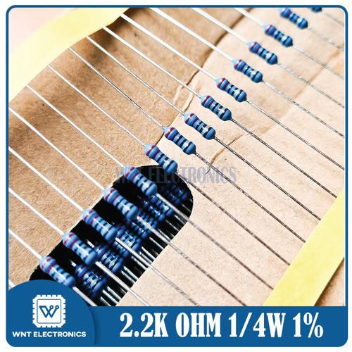 Jual Resistor 2K2 2.2K Ohm 1/4W 1% 0.25W 1/4 Watt - Kota Bandung - WNT Electronics | Tokopedia