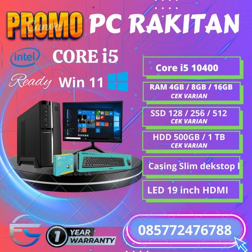 Jual PC KOMPUTER RAKITAN CORE I5 10400 / RAM / SSD / HDD CEK VARIAN ...