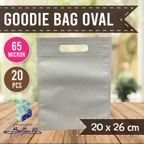 Promo Goodie Bag Oval 20x26 Spunbond Tas Kain Polos Totebag Kantong ...