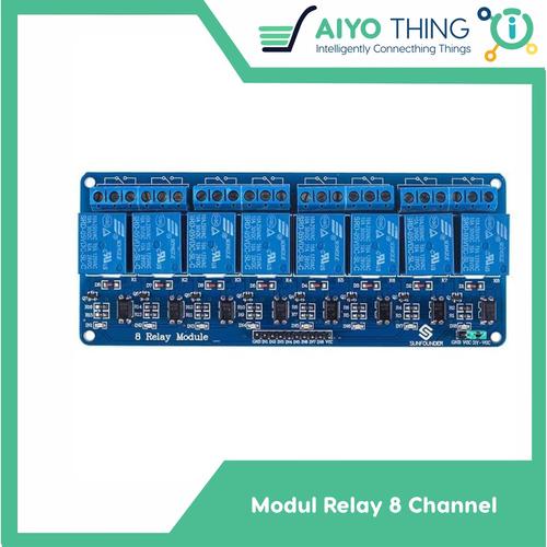 Jual Relay 8 Chanel 5V Output 250VAC 30VDC 10A dengan Optocupler Modul ...