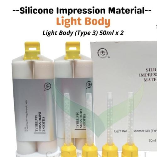 Jual Bahan Cetak Gigi Dental / Light Body Double Impression 2 x 50ml ...