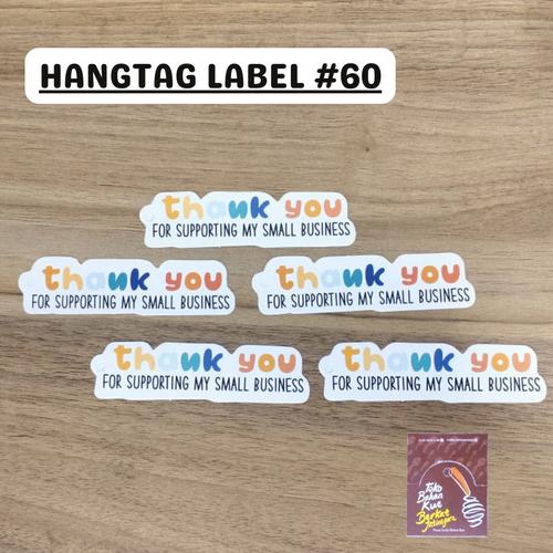Jual HANGTAG LABEL THANKYOU #60 / HANGTAG LABEL ISI 20 PCS - Kota ...