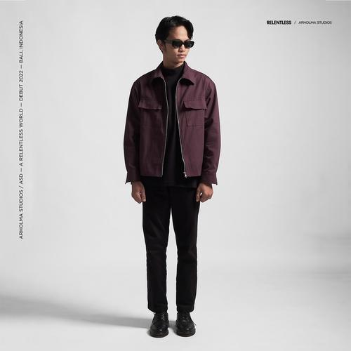 Jual ARHOLMA STUDIOS - ZIP JACKET 'HIRAETH' MULBERRY - XXL - Kab ...