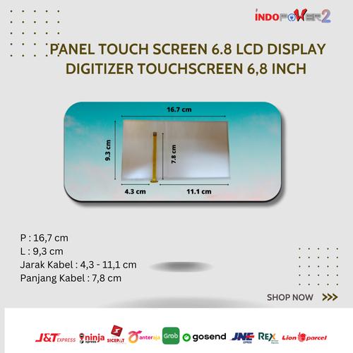 Jual panel touch screen 6.8 " LCD Display Digitizer Touchscreen 6,8 ...