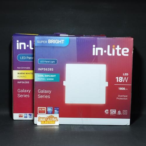 Jual Lampu downlight panel IB led inlite INPS628S kotak 18 Watt - Putih ...
