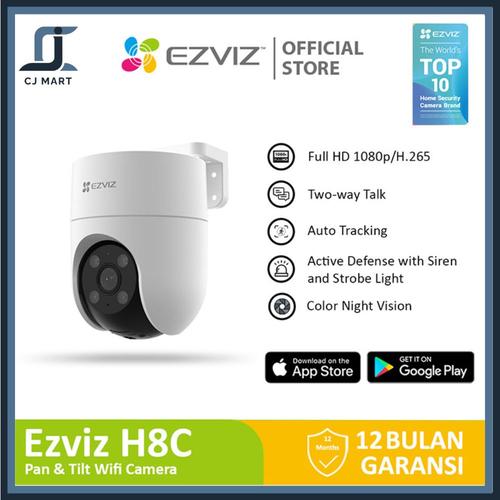 Jual Ezviz H8c Outdoor CCTV Pan & Tilt Wifi IP Camera Auto Tracking ...