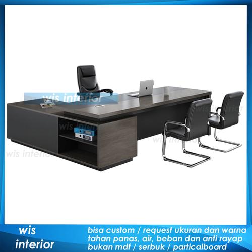Jual MEJA KERJA DIREKTUR UTAMA MODEL MINIMALIS BENTUK L - CUSTOM UKURAN ...