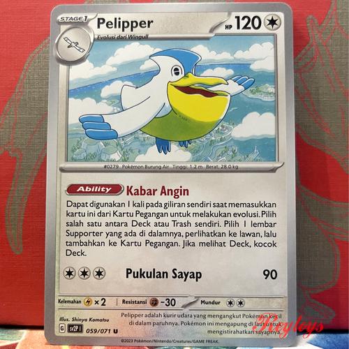 Jual Pokemon Mara Bahaya Salju SV2P - 059 Pelipper - Jakarta Utara - ReyToys | Tokopedia