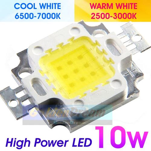 Jual High Power LED 10W Ekonomis Lampu Putih White Emitter Bead 9-12V ...