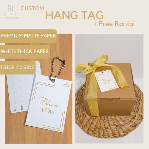 Jual Custom / Cetak / Print Hang Tag [per 1 lembar A4] - Non-Design ...