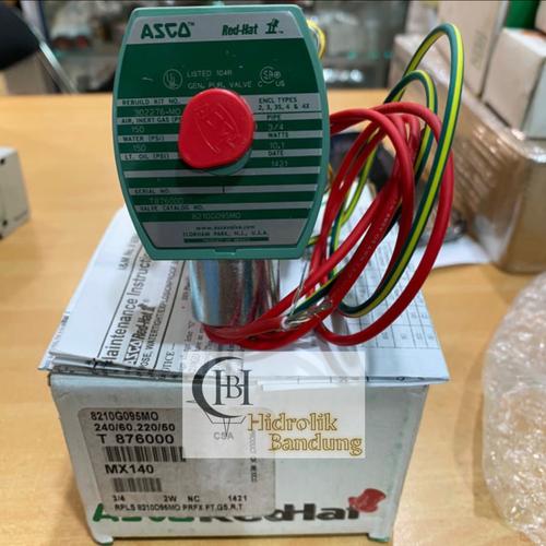 Jual ASCO RED HAT SOLENOID 8210G095MO 3/4" / 8210G095MO SELENOID ASCO ...