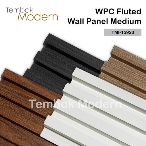 Promo WPC Wall Panel 3D Flute Wood Panel Medium PANJANG 280 CM - Oak, 2 ...