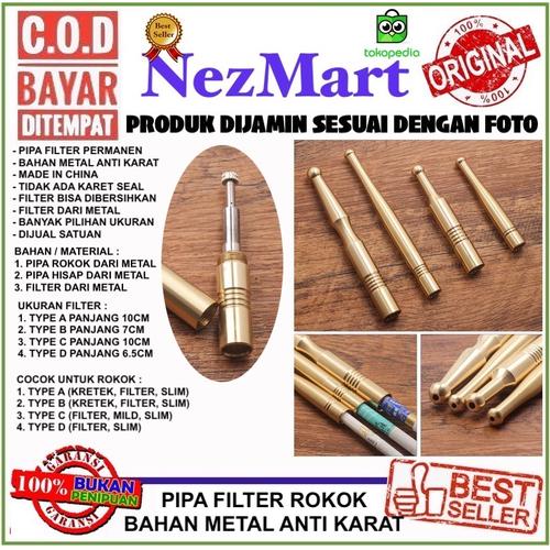 Jual PIPA FILTER SARINGAN ASAP PERMANEN TANPA KARET BAHAN METAL SEMUA - TYPE I - Kota Medan ...