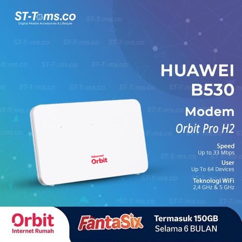Jual Huawei B530 Orbit Pro H2 Telkomsel Modem WiFi 4G High Speed Free ...