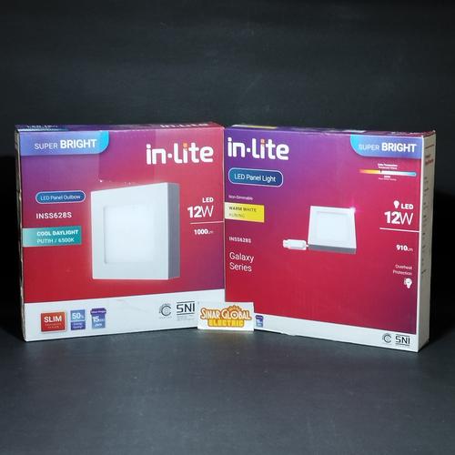 Jual Lampu led downlight OB inlite INSS628S 12 Watt kotak - Putih - Kab ...